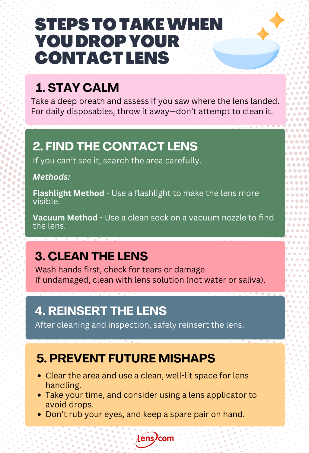 What Should I Do if I Drop My Contact Lens on the Floor? | eyeSTYLE ...